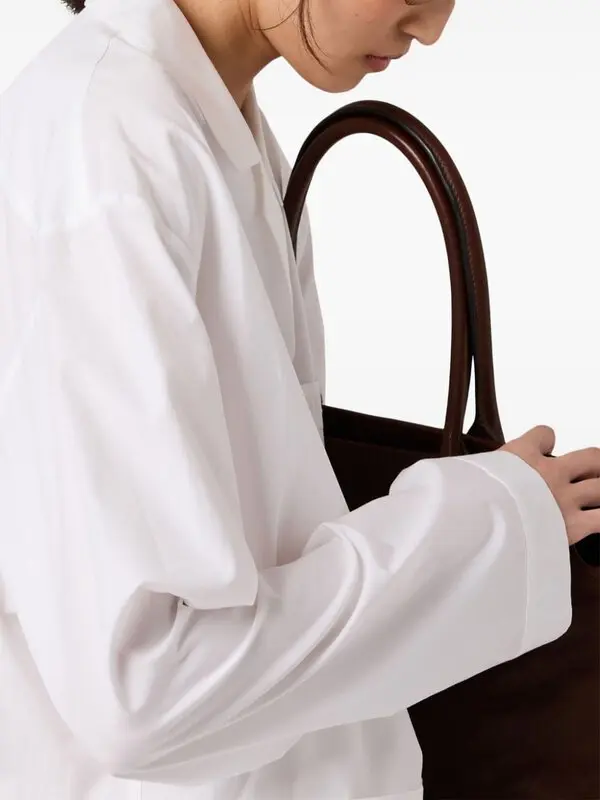 Miu Miu Pocket Poplin Shirt - White