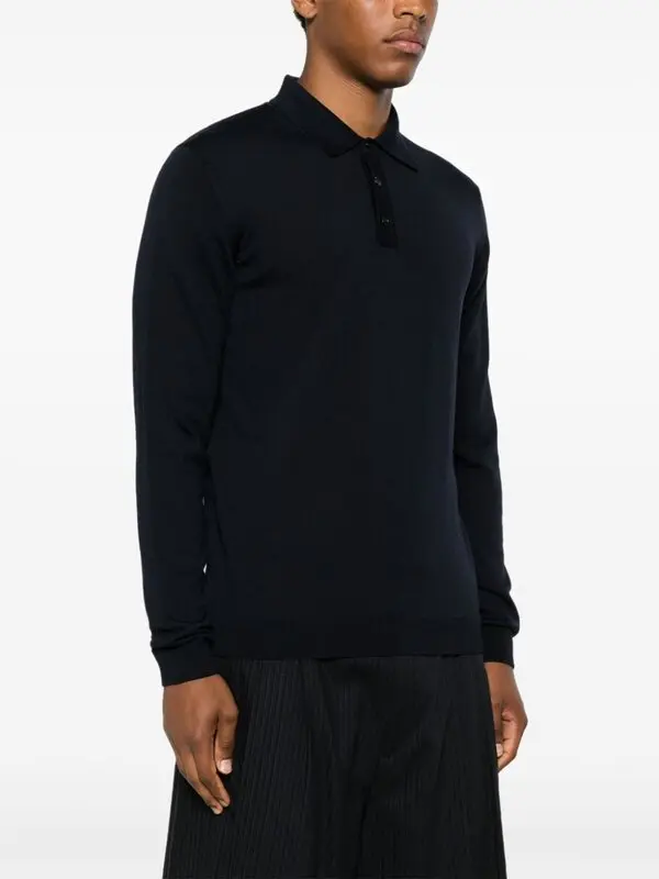 ROBERTO COLLINA Merino Wool Polo Shirt
