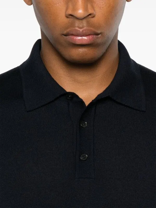 ROBERTO COLLINA Merino Wool Polo Shirt