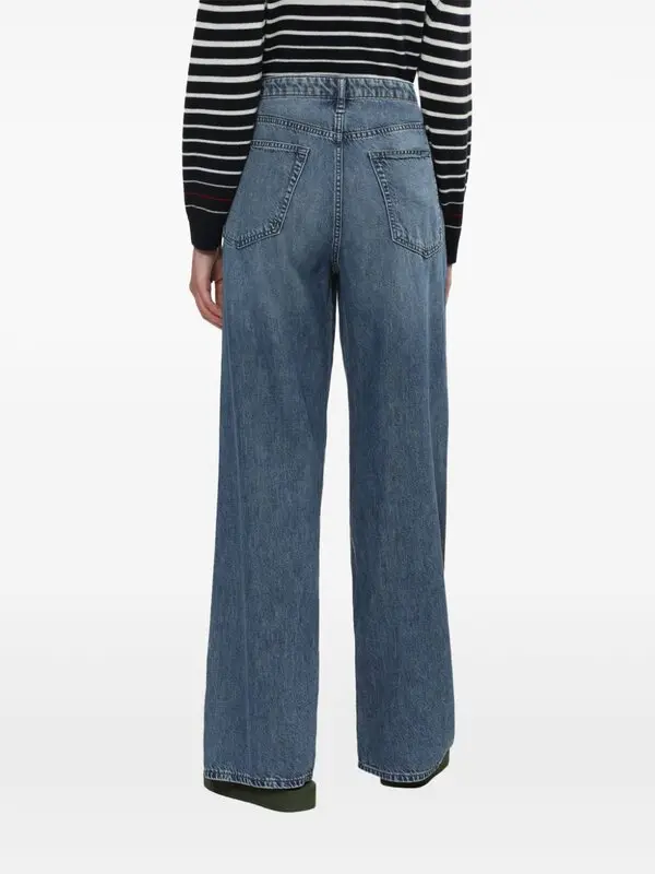 Rag & Bone Logan Wide Leg Jeans - Blue