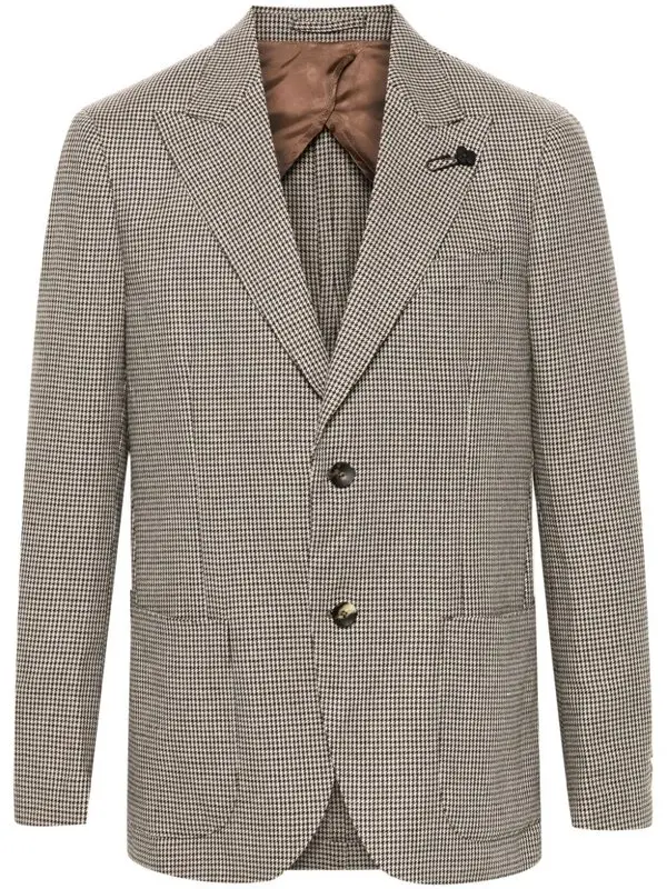 LARDINI Houndstooth Blazer