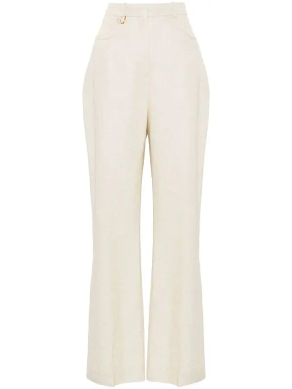 Jacquemus Le Pantalon Sauge Trousers - Neutrals