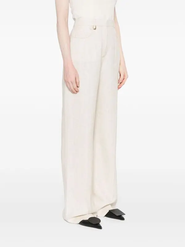 Jacquemus Le Pantalon Sauge Trousers - Neutrals