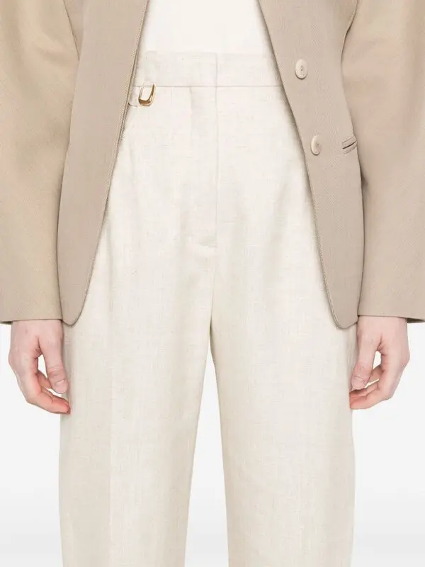 Jacquemus Le Pantalon Sauge Trousers - Neutrals