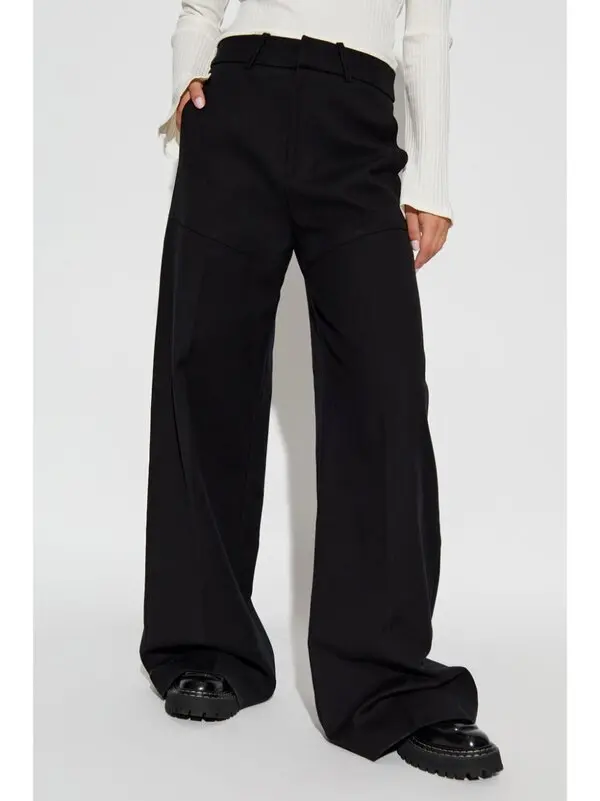 IRO PARIS Wide-leg Cotton Trousers