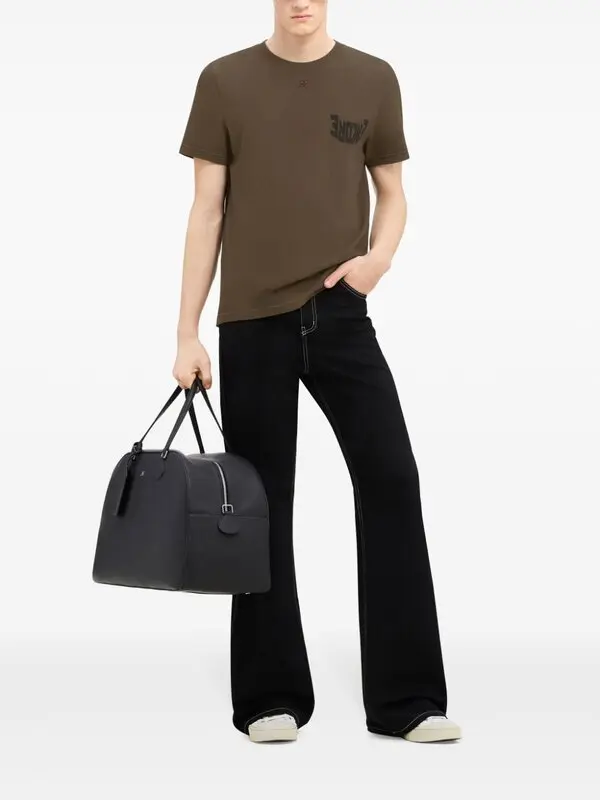 COURREGES Graphic-print T-shirt - Brown