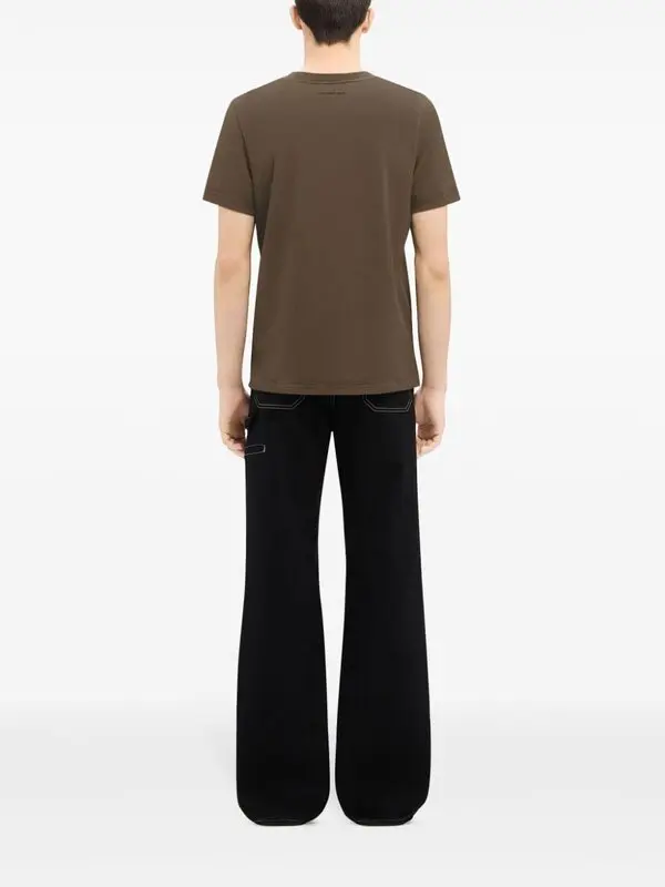 COURREGES Graphic-print T-shirt - Brown