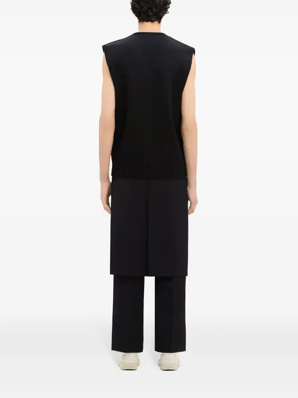 COURREGES V-neck Sleeveless Sweater