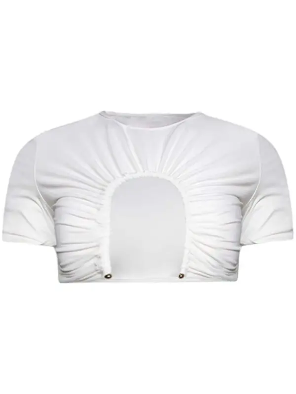 Christopher Esber U-prong Short-sleeve T-shirt - White