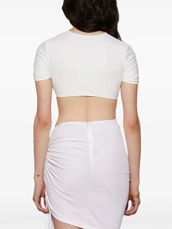 Christopher Esber U-prong Short-sleeve T-shirt - White