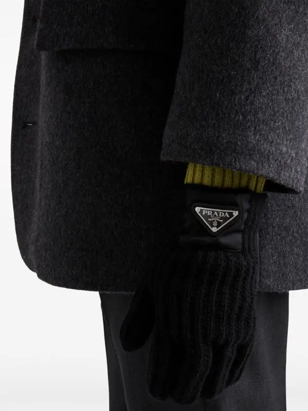 Prada Triangle-logo Gloves