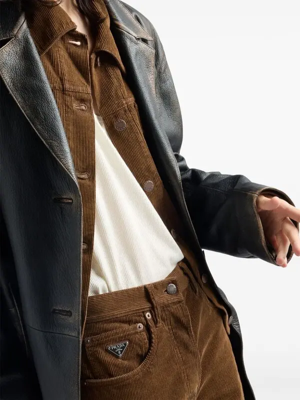 Prada Wide-leg Corduroy Pants