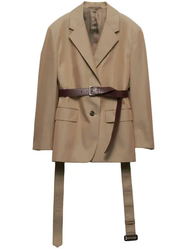 Prada Single-breasted Twill Blazer