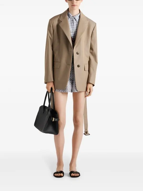 Prada Single-breasted Twill Blazer
