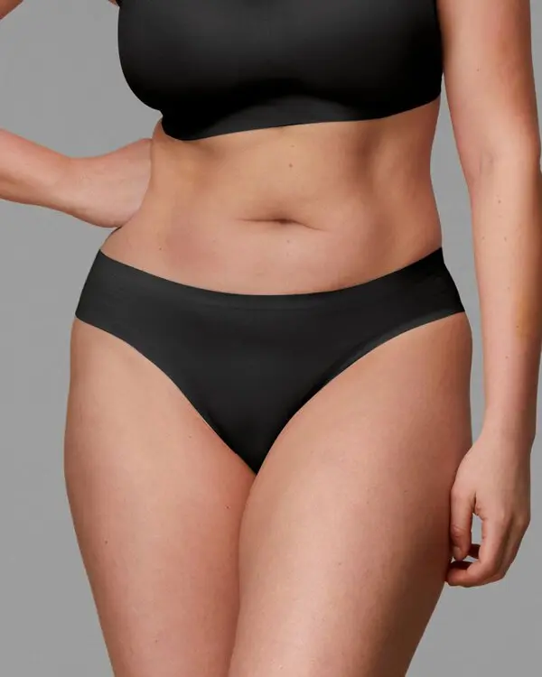 EBY Cheeky Panties, Seamless - Black