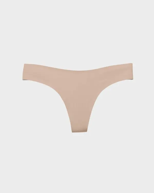 EBY Thong Panties, Seamless - Nude