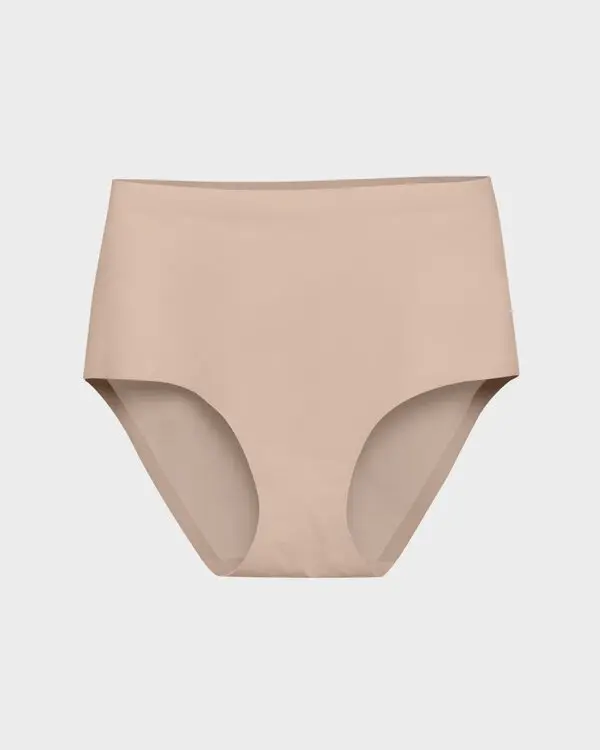 EBY High Waisted Panties, Seamless - Nude