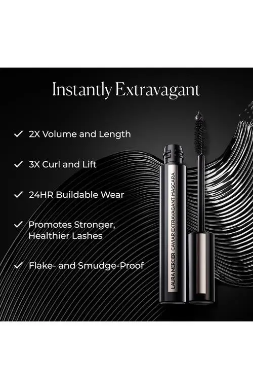 Laura Mercier Caviar Extravagant Volumizing & Lengthening Mascara - Black