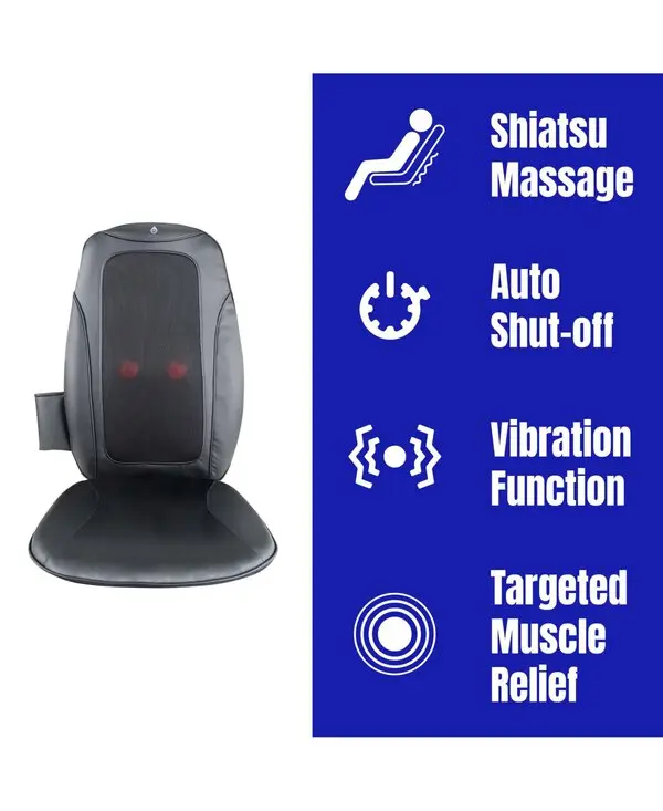 PURSONIC Shiatsu Chair Massager With Vibration