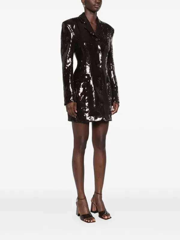 ROTATE BY BIRGER CHRISTENSEN Sequin Blazer Mini Dress