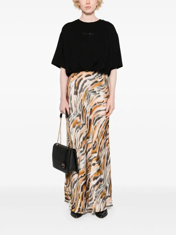 TWINSET Animal-print Maxi Skirt