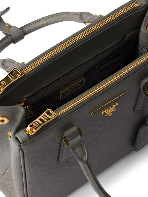 Prada Galleria Saffiano Leather Shoulder Bag - Grey
