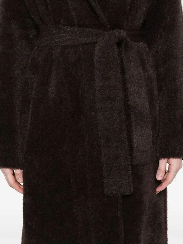 Pinko Faux-fur Belted Coat