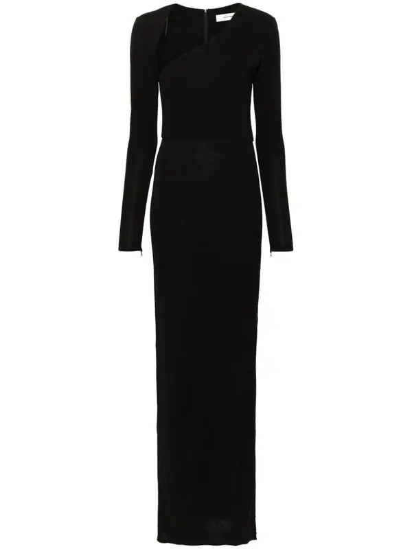 Alex Perry Angled Cut-out Jersey Maxi Dress