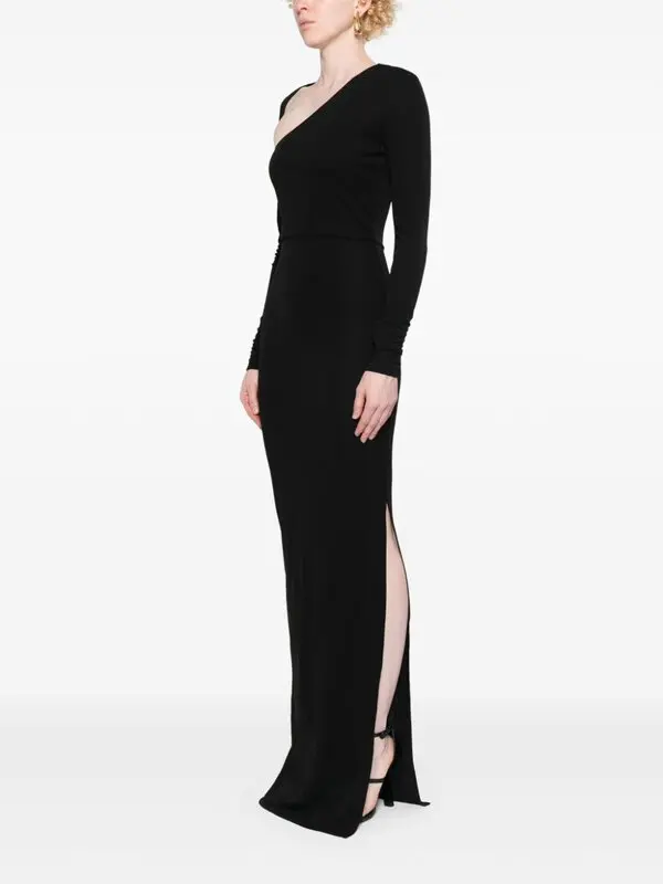 Alex Perry Angled Cut-out Jersey Maxi Dress