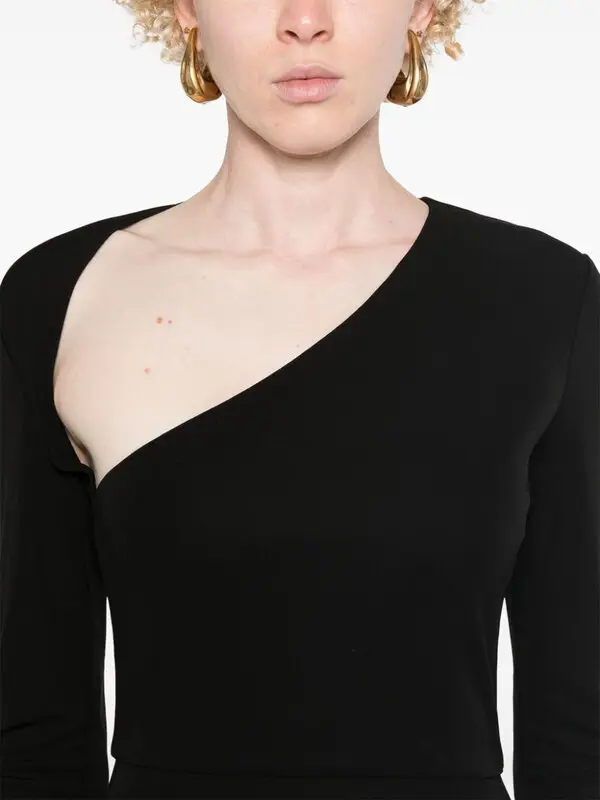 Alex Perry Angled Cut-out Jersey Maxi Dress