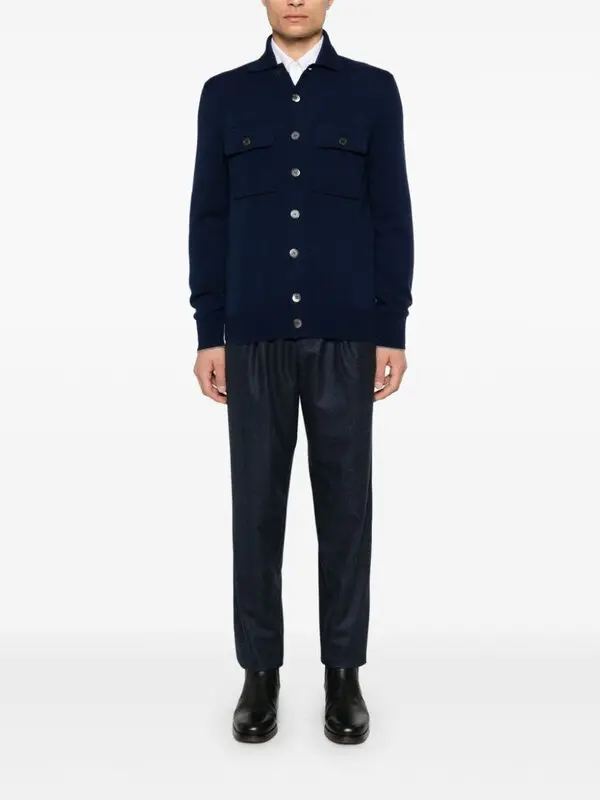 Brunello Cucinelli Wool Trousers - Blue