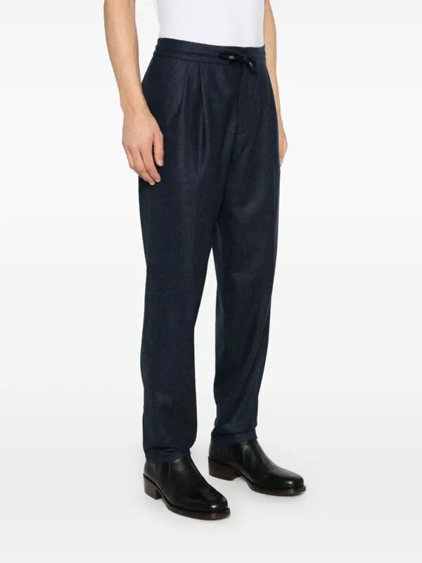 Brunello Cucinelli Wool Trousers - Blue