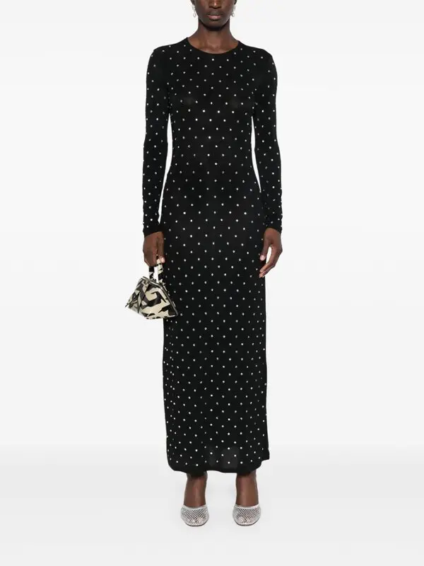 Rabanne Crystal-embellished Maxi Dress - Black
