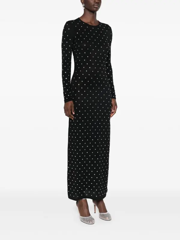 Rabanne Crystal-embellished Maxi Dress - Black