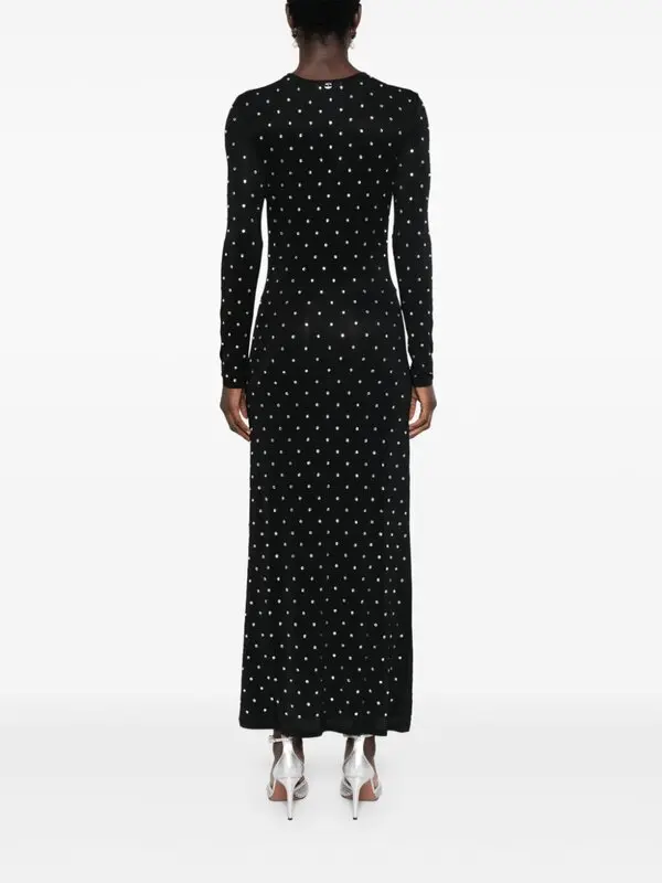 Rabanne Crystal-embellished Maxi Dress - Black