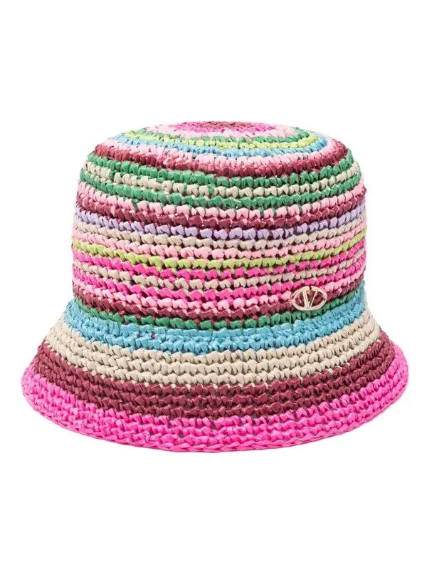 Valentino Garavani Vlogo Signature Bucket Hat - Pink