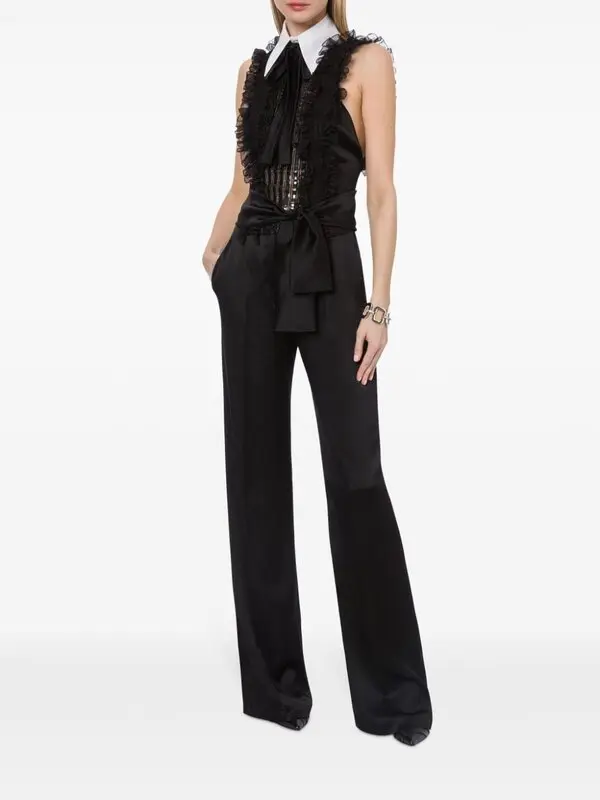 Alberta Ferretti Concealed-fastening Palazzo Pants