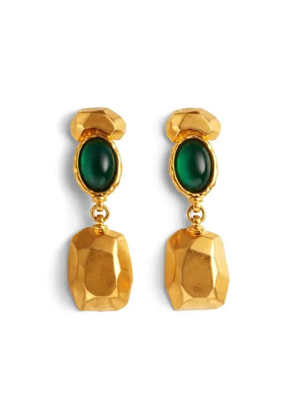 Dsquared2 Hammered-effect Drop Earrings - Gold