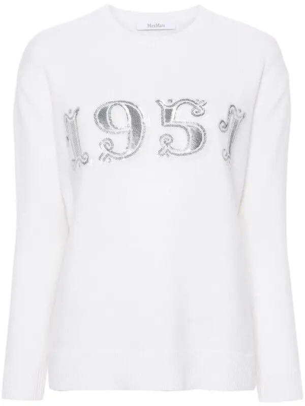 Max Mara Plata Sweater - White