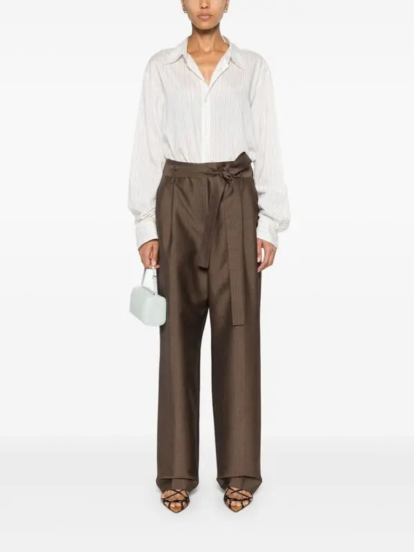 THE ROW Lonan Trousers - Brown
