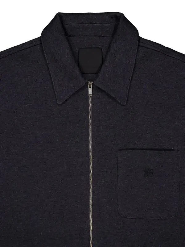 Givenchy Zipped Tailored Cotton Shirt