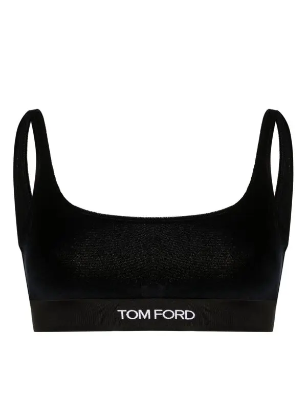 TOM FORD Velvet Bralette - Blue