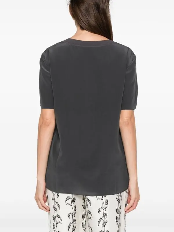 JOSEPH Soie Rubin T-shirt - Grey