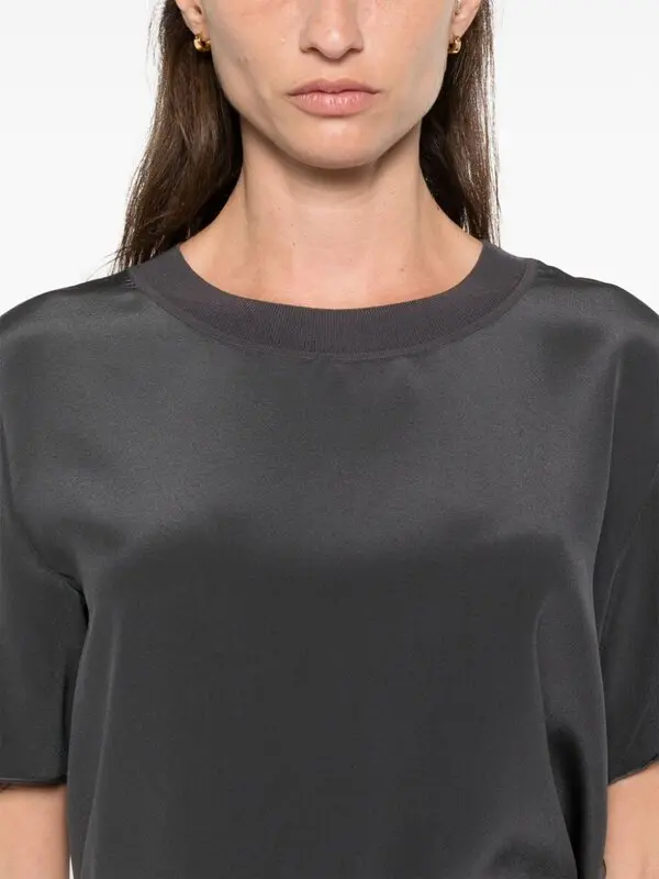 JOSEPH Soie Rubin T-shirt - Grey