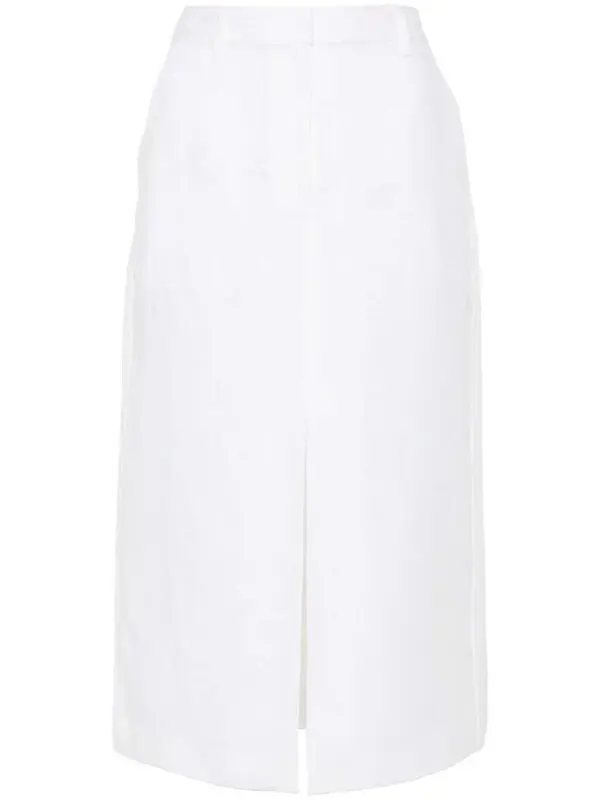 Theory Midi Trouser Skirt - White