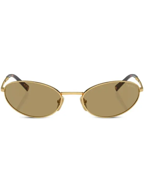 Prada Oval Sunglasses - Gold