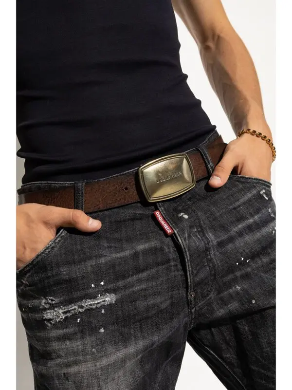 Dsquared2 Logo-plaque Buckle Belt