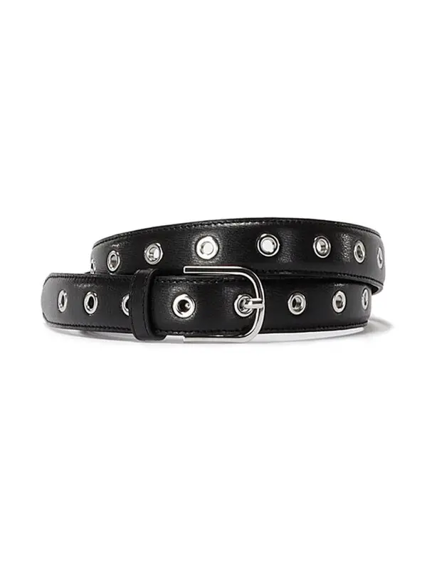 TOTEME Leather Belt - Black