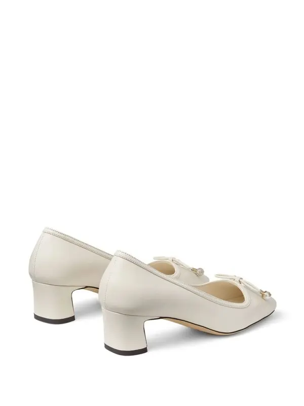 JIMMY CHOO 45mm Elme Nappa Leather Pumps