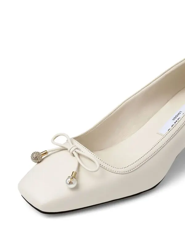 JIMMY CHOO 45mm Elme Nappa Leather Pumps